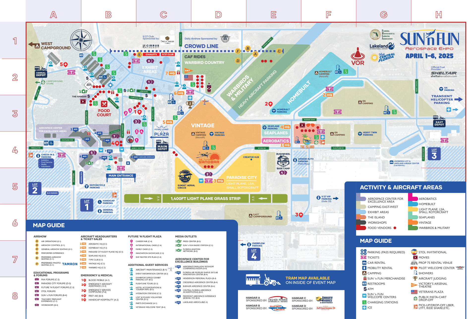 2025 SUN 'n FUN Aerospace Expo Map - SUN 'n FUN Aerospace Expo